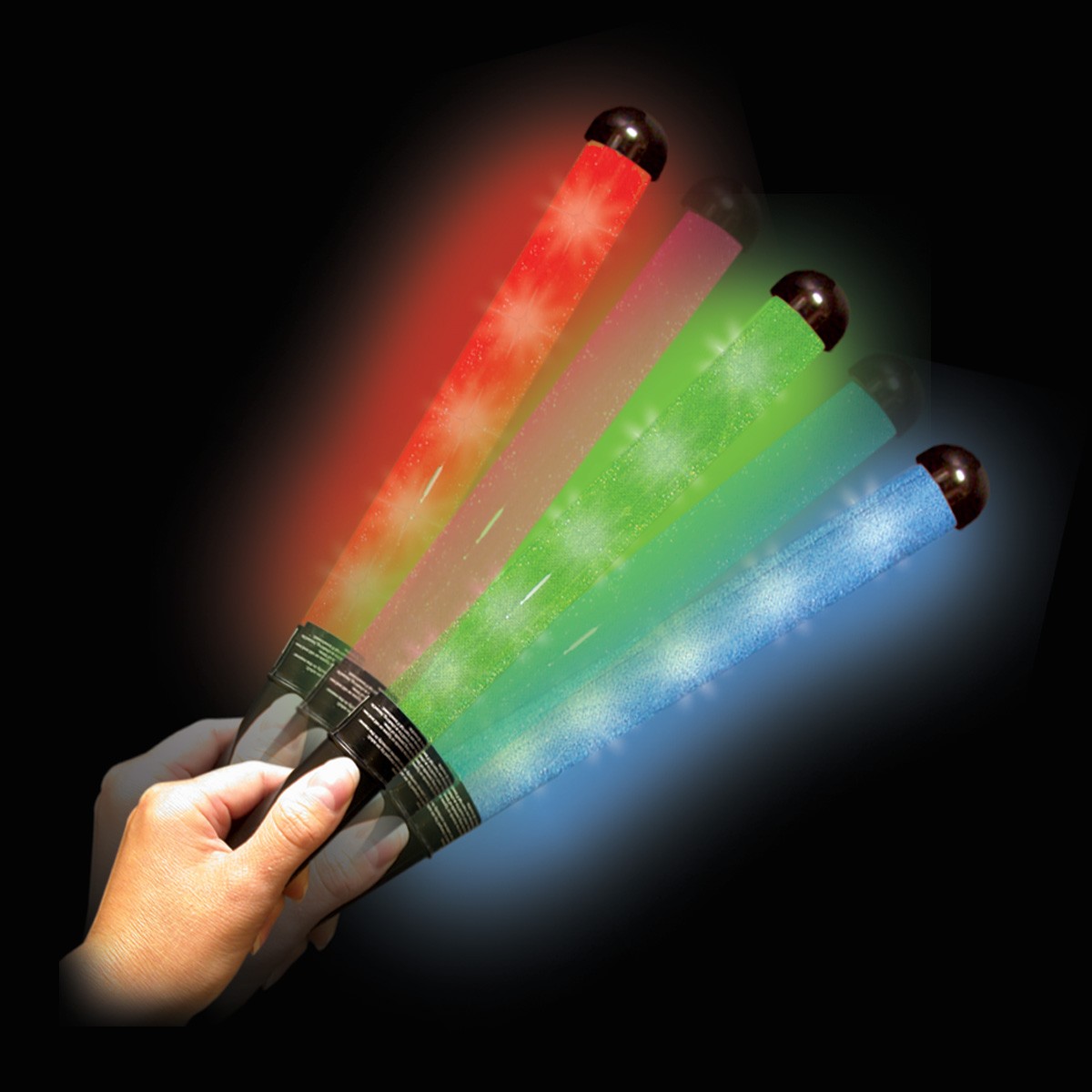 Multi Color LED Sparkle Patrol Wand