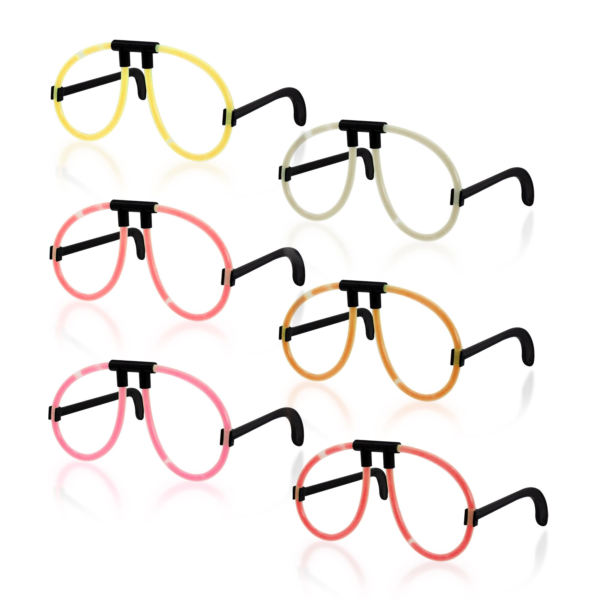 Neon Glow Eye Glasses (Assorted 6)