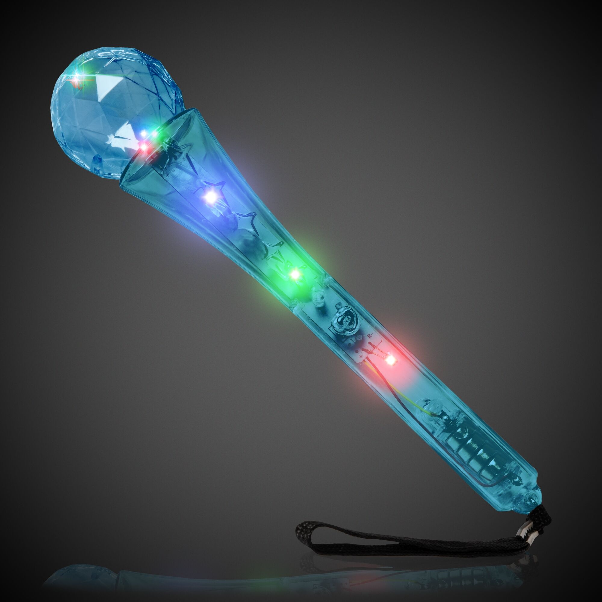 9" Light Up LED Toy Microphones - Assorted Colors