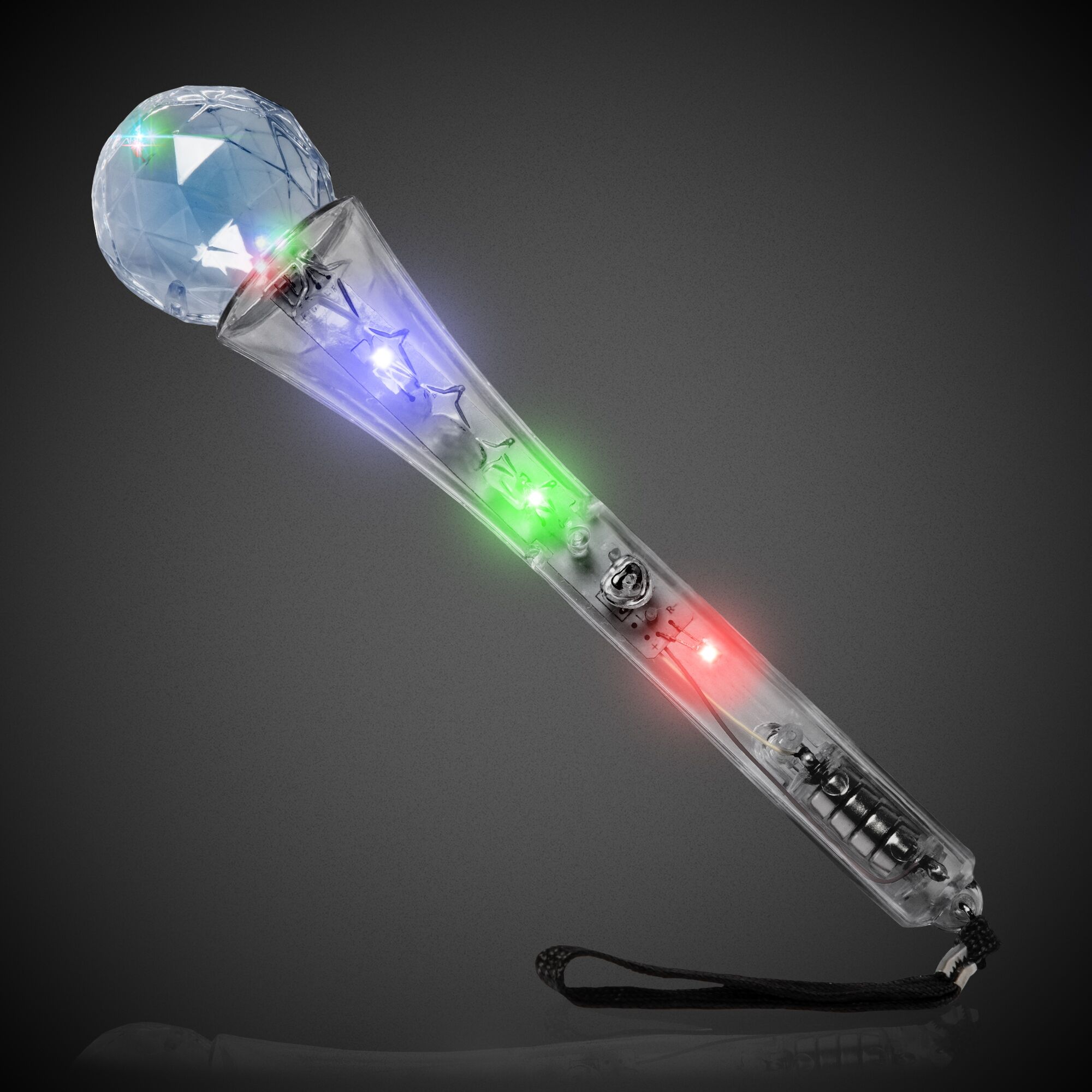 9" Light Up LED Toy Microphones - Assorted Colors