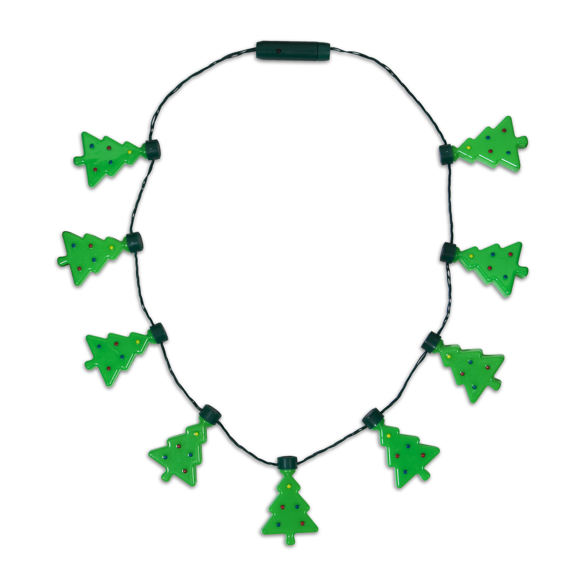 LED Christmas Tree Necklace