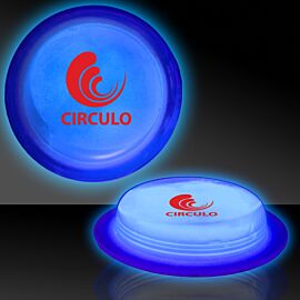3" Blue Glow Circle Badges